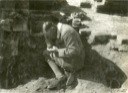 75. Leonard Woolley brushing an artifact, Ur — Institute for the Study ...