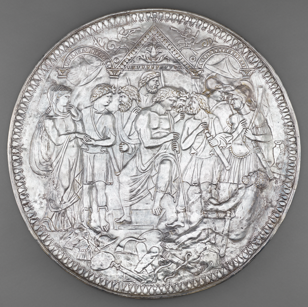 Plate with the Embassy to Achilles — Institute for the Study of the ...