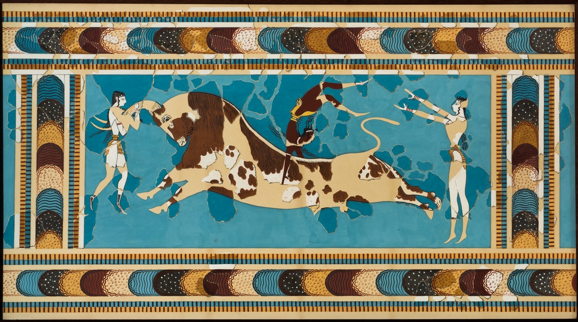 Acrobats Leaping over a Bull — Institute for the Study of the Ancient World