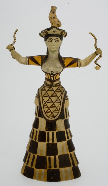 Reproduction of a Minoan Snake-Goddess Figurine — Institute for the ...