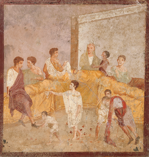 Banquet scene with inscribed words — Institute for the Study of the ...