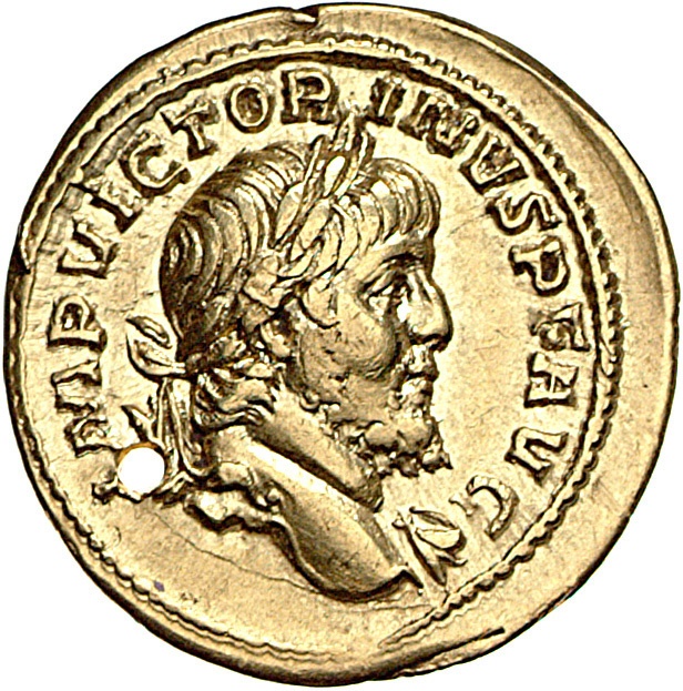 Aureus Issued by Victorinus: (obverse) Head of Victorinus — Institute ...