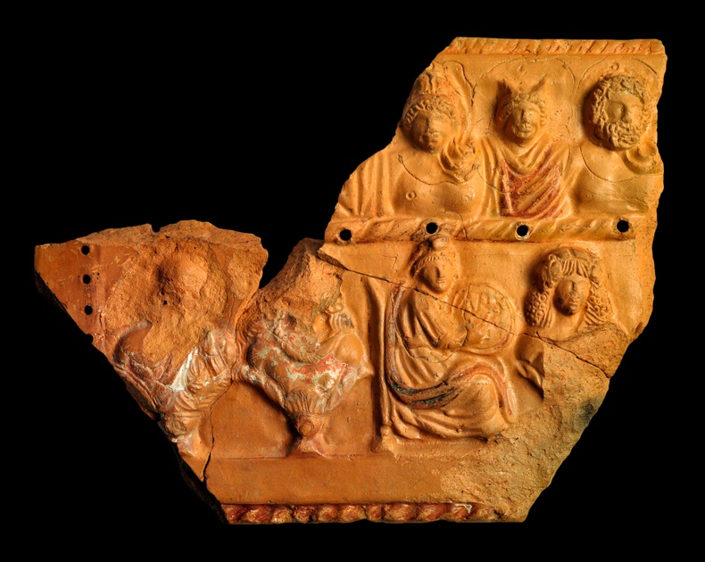 Roman Ceramic Parapegma with Weekday Gods, Seasons, and Lunar Days ...