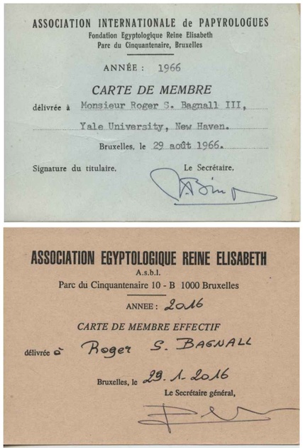 Archival Ephemera in Honor of Roger Bagnall — Institute for the Study ...
