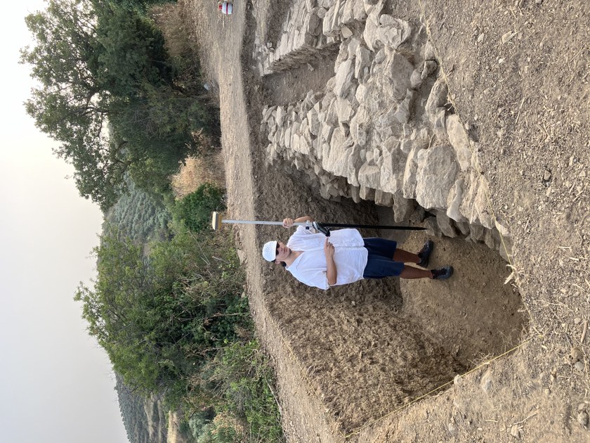 Manolis excavating — Institute for the Study of the Ancient World